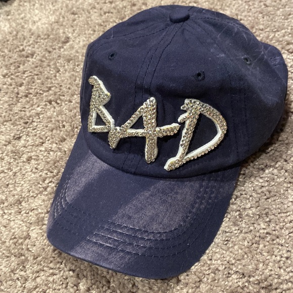 Accessories | New Blue Bad Girl Cap With Design Around Letters | Poshmark